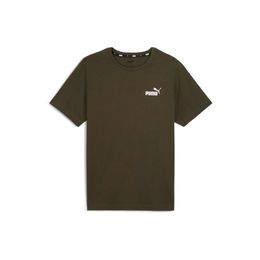 Puma Funktionsshirt 'Essentials' Herren Gr&ouml;&szlig;e XL oliv / wei&szlig;