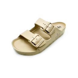 THIES Pantolette 'THIES 1856 Ecofoam Sandal' Damen Gr&ouml;&szlig;e 44 gelbmeliert