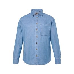 STHUGE Hemd Herren Gr&ouml;&szlig;e 5XL blue denim