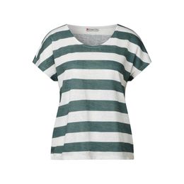 Street One Shirt Damen Gr&ouml;&szlig;e XXXL gr&uuml;n / wei&szlig;