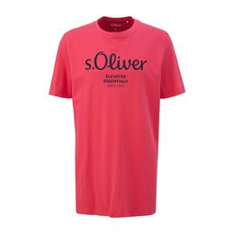 S.oliver Red Label Big & Tall T-Shirt Herren Gr&ouml;&szlig;e XL knallrot / schwarz