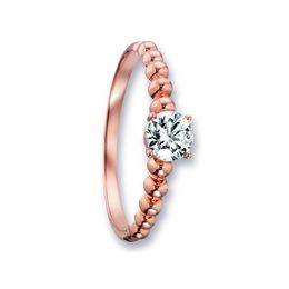 ONE ELEMENT Ring Damen Gr&ouml;&szlig;e 51 rosegold / transparent