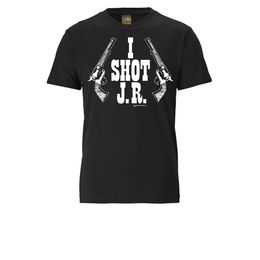 logoshirt T-Shirt 'Dallas &ndash; I Shot J.R.' Damen Gr&ouml;&szlig;e XS schwarz