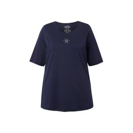 Ulla Popken Shirt Damen Gr&ouml;&szlig;e XXXL/4XL marine / dunkelblau