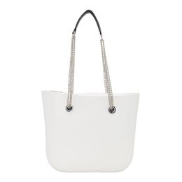 O bag Shopper Tasche Wasserabweisend, Mit Innentasche O bag mini Damen Gr&ouml;&szlig;e One Size wei&szlig;