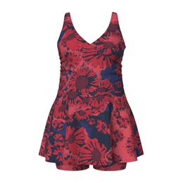 Ulla Popken Badeanzugkleid Damen Gr&ouml;&szlig;e XXL indigo / rot