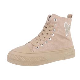 Ital-Design Sneaker high Damen Gr&ouml;&szlig;e 41 hellbraun