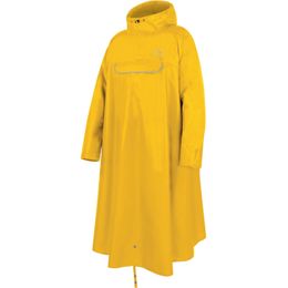 Normani Regenponcho 'Quibd&oacute;' Damen Gr&ouml;&szlig;e XL/XXL honig / silbergrau