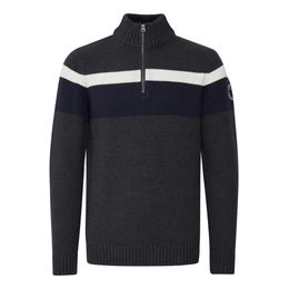 FQ1924 Pullover 'EDVIN' Herren Gr&ouml;&szlig;e M navy / grau / blutrot / wei&szlig;