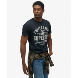 Superdry & Co T-Shirt Herren Gr&ouml;&szlig;e M marine / grau