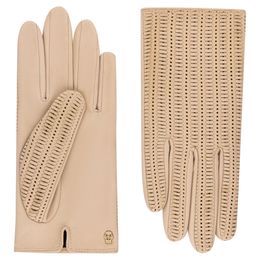 Roeckl Lederhandschuhe 'TREVISO' Damen Gr&ouml;&szlig;e M creme / hellbeige