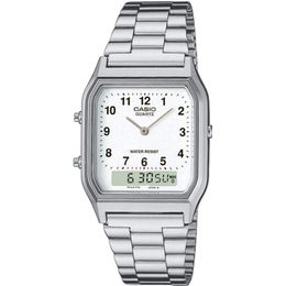 Casio Analoguhr 'Assorti' Herren Gr&ouml;&szlig;e One Size grau / wei&szlig;