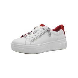 Tamaris Sneaker Damen Gr&ouml;&szlig;e 36 rot / wei&szlig;