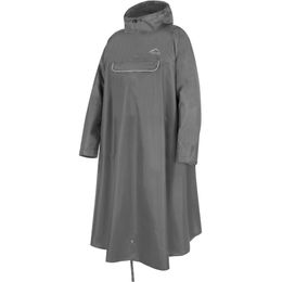 Normani Regenponcho 'Quibd&oacute;' Damen Gr&ouml;&szlig;e XXXL/4XL dunkelgrau / wei&szlig;