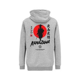 Oldskull Hoodie 'Asian Silent Blade Kanazawa Graphic' Herren Gr&ouml;&szlig;e XXXL grau