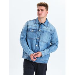 Dxnmxrk &Uuml;bergangsjacke 'DXFinn' Herren Gr&ouml;&szlig;e XXL blue denim