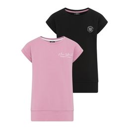 H.i.s Em T-Shirt M&auml;dchen Gr&ouml;&szlig;e 140/146 rosa / schwarz