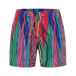 Carlo Colucci Badeshorts Herren Gr&ouml;&szlig;e XXL navy / gr&uuml;n / pink / rot