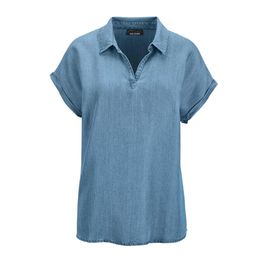 GOLDNER Bluse Damen Gr&ouml;&szlig;e M blau