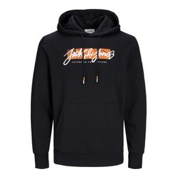 Jack & Jones Jack & Jones Sweatshirt 'JJTiley' Herren Gr&ouml;&szlig;e XS mandarine / schwarz / wei&szlig;