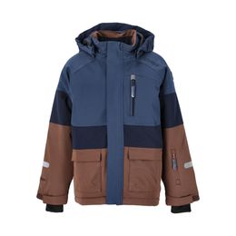 ZIGZAG Skijacke 'Taylora' Jungen Gr&ouml;&szlig;e 128 blau / nachtblau / braun / schwarz