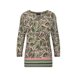 GOLDNER Shirt Damen Gr&ouml;&szlig;e XXL khaki / rosa