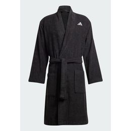 adidas Performance Sport-Bademantel 'Bathrobe' Herren Gr&ouml;&szlig;e M schwarz / wei&szlig;