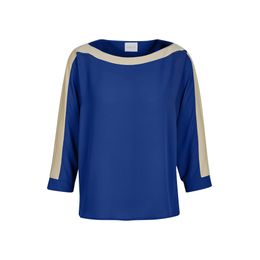 Madeleine Mode Madeleine Bluse Damen Gr&ouml;&szlig;e M beige / royalblau