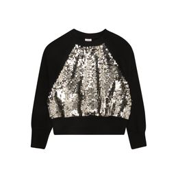 s.Oliver Sweatshirt M&auml;dchen Gr&ouml;&szlig;e 134 schwarz / silber