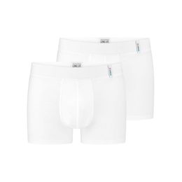 Schiesser Boxershorts 'Long Life Soft' Herren Gr&ouml;&szlig;e M wei&szlig;