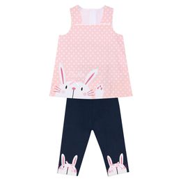 Denokids Set 'Hello Rabbit' M&auml;dchen Gr&ouml;&szlig;e 104 pink