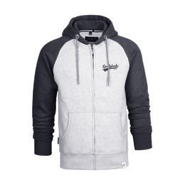 Spitzbub Sweatjacke 'Peter' Herren Gr&ouml;&szlig;e XL grau / schwarz