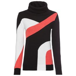 Laura Scott Pullover Damen Gr&ouml;&szlig;e XL rot / schwarz / wei&szlig;