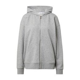 comma, COMMA Sweatjacke Damen Gr&ouml;&szlig;e M hellgrau / schwarz