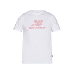 New Balance Funktionsshirt 'Heathertech' Herren Gr&ouml;&szlig;e L rosa / wei&szlig;