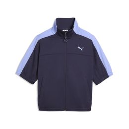 Puma Strickjacke 'T7' Damen Gr&ouml;&szlig;e L pastellblau / dunkellila