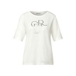 Street One T-Shirt Damen Gr&ouml;&szlig;e XXL silber / offwhite