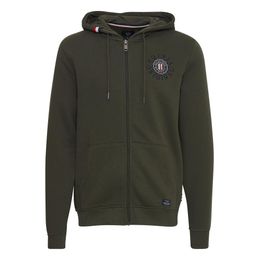 FQ1924 Sweatjacke 'William' Herren Gr&ouml;&szlig;e XL tanne / dunkelgr&uuml;n / mischfarben