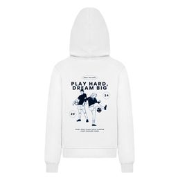 F4NT4STIC Sweatshirt 'Play Hard Dream Big Goal Getters Edition' M&auml;dchen Gr&ouml;&szlig;e 158/164 schwarz / wei&szlig;