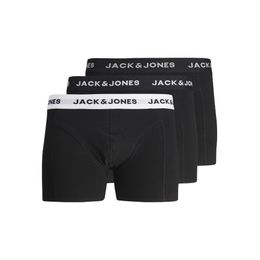 Jack & Jones Jack & Jones Boxershorts 'JACSolid' Herren Gr&ouml;&szlig;e L schwarz / wei&szlig;