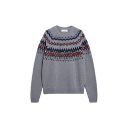 armedangels Strickpullover KAALLA FAIR ISLE Herren Gr&ouml;&szlig;e M blau / grau / orange
