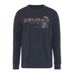 Delmao Shirt Herren Gr&ouml;&szlig;e L navy / grau / rot