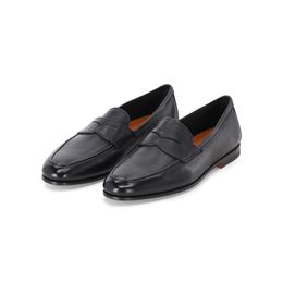 Santoni Low-Top Sneaker - Loafer Carlos aus Leder - Gr. 41 (EU) - in Schwarz - f&uuml;r Damen