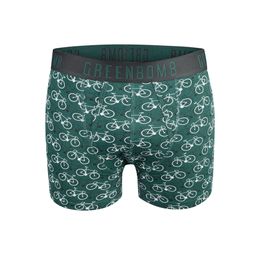 Greenbomb Trunks 'Bike Mono Shadow 2' Herren Gr&ouml;&szlig;e L dunkelgr&uuml;n / schwarz / wei&szlig;