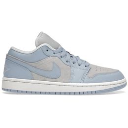 Nike Low-Top Sneaker - Jordan 1 Low Football Grey Aluminum (Women's) - Gr. 38 (EU) - in Wei&szlig; - f&uuml;r Damen