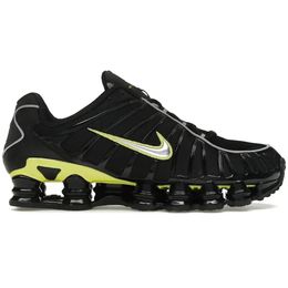 Nike Low-Top Sneaker - Nike Shox TL Black Dynamic Yellow Metallic Silver - Gr. 38,5 (EU) - in Schwarz - f&uuml;r Damen