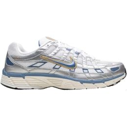 Nike Low-Top Sneaker - Nike P-6000 Metallic Silver Aegean Storm - Gr. 48,5 (EU) - in Bunt - f&uuml;r Damen