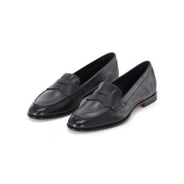 Santoni Low-Top Sneaker - Loafer aus Leder - Gr. 39 (EU) - in Schwarz - f&uuml;r Damen