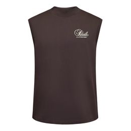 SikSilk T-Shirt Herren Gr&ouml;&szlig;e XXL braun / wollwei&szlig;