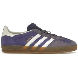 Adidas Low-Top Sneaker - Adidas Gazelle Indoor Collegiate Purple - Gr. 44 (EU) - in Wei&szlig; - f&uuml;r Damen